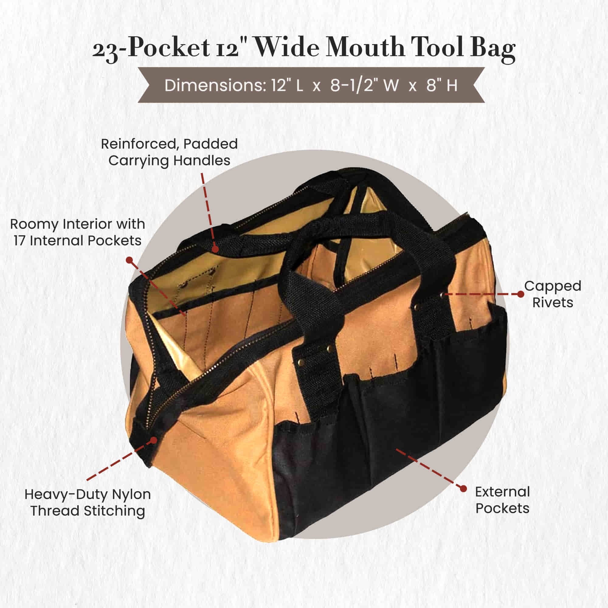 Page TItleBuy Tool Rolls and Organizers | Mason's Canvas Tool Bag