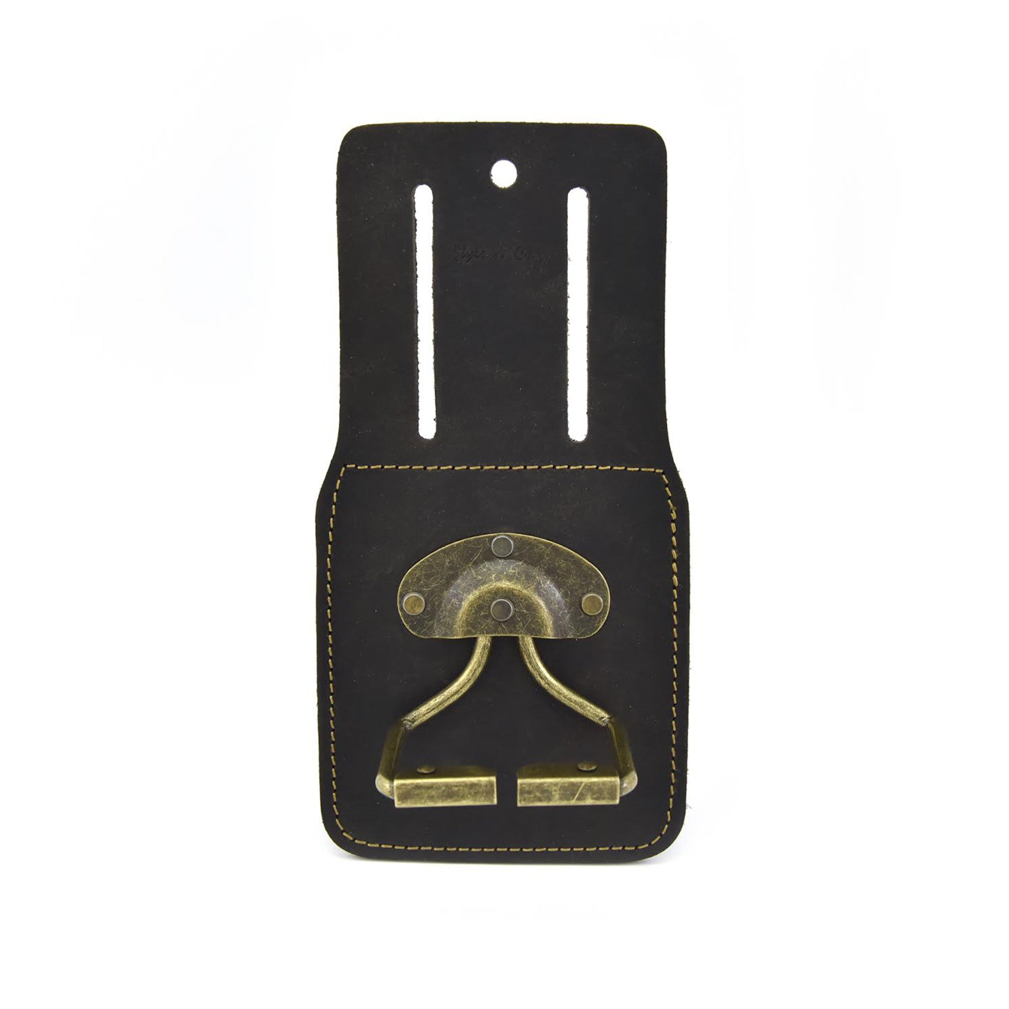 Oiled Full Grain Leather Spring Loaded Swivel Hammer Holder