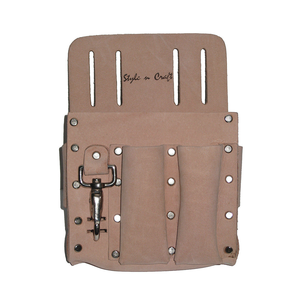 5 Pocket Electrician Tool Pouch in Heavy Full Grain Leather